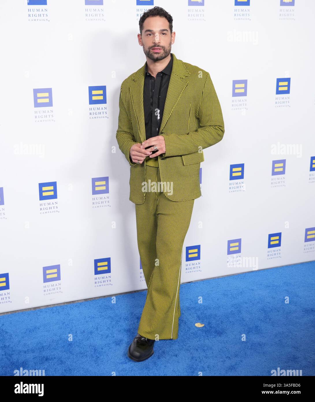 Los Angeles, USA. 22nd Mar, 2025. Johnny Sibilly arrives at the Human ...