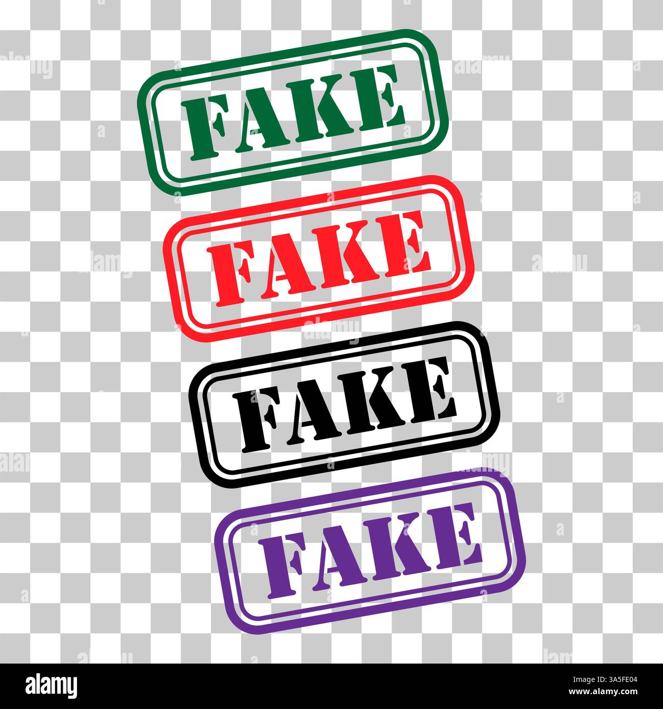 Set of Fake stamp symbol, label sticker sign button, text banner vector ...