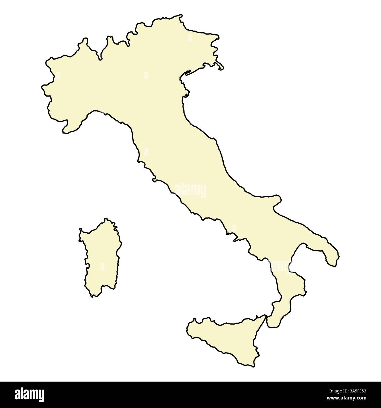 Italy map symbol shape, travel web flat concept icon web vector ...