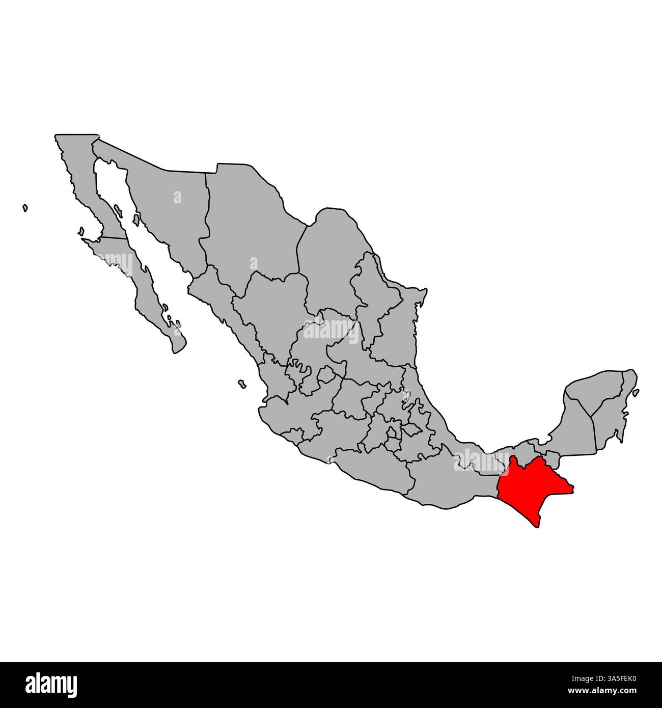 Chiapas of Mexico map shape, travel web concept icon vector ...