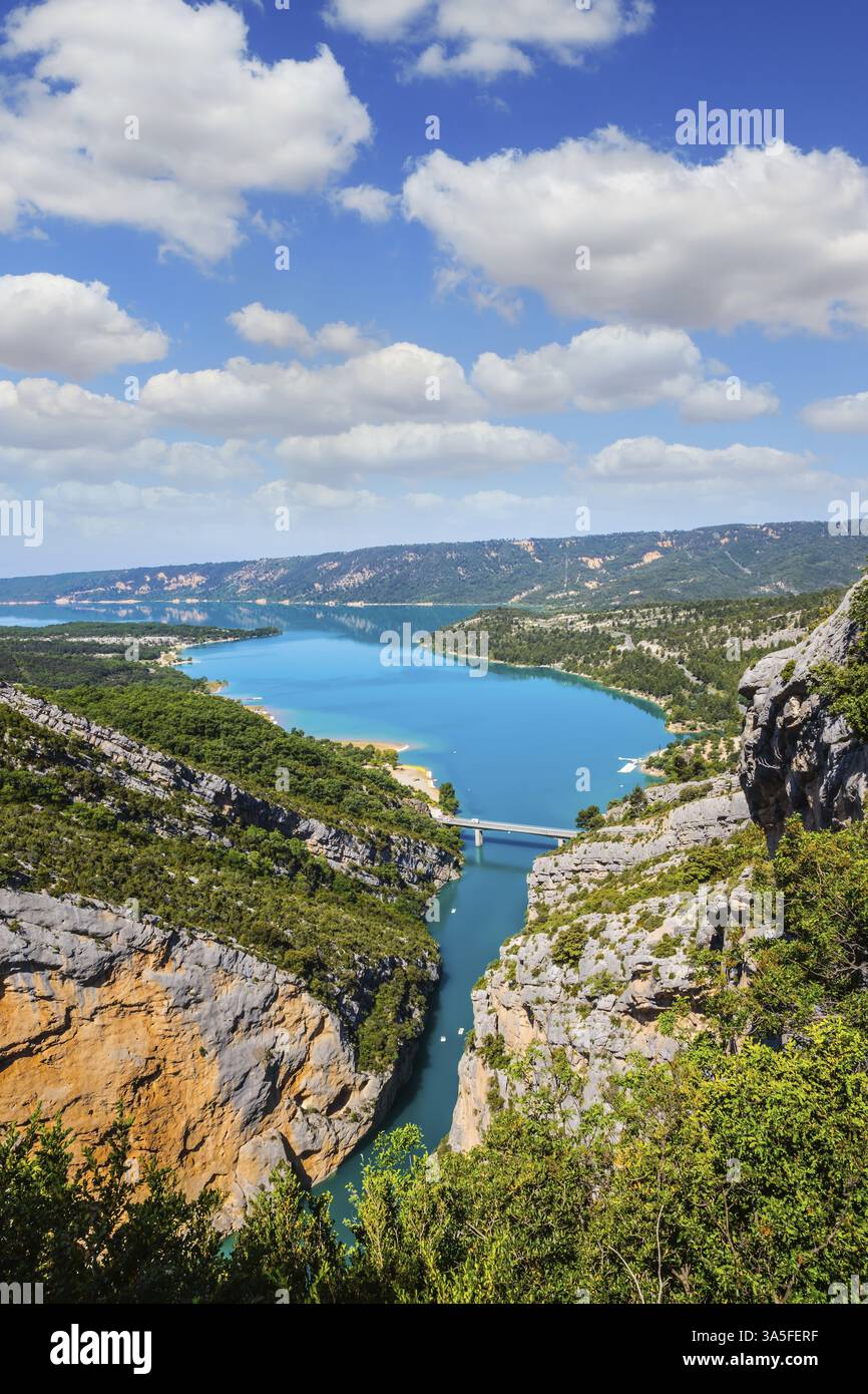 Canyon of Verdon, Provence, France. The largest alpine canyon Verdon ...