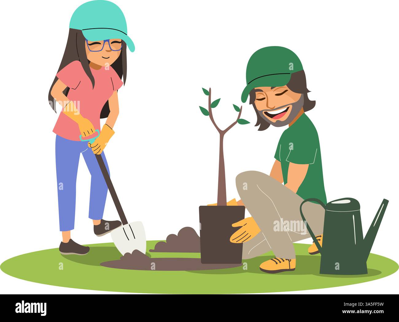 Farmer people in eco Cut Out Stock Images & Pictures - Alamy