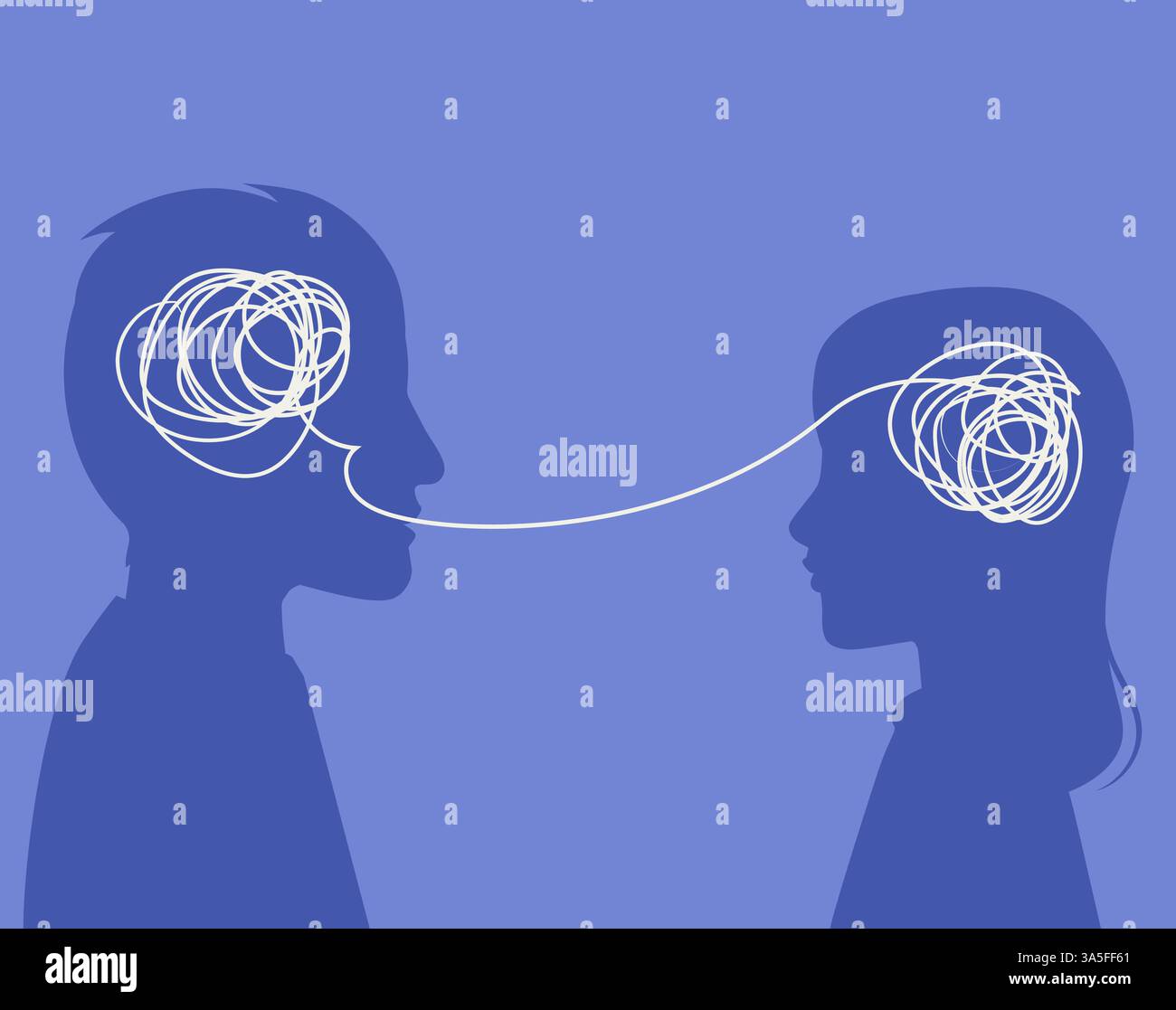 Communication of a couple having problems of understanding vector ...