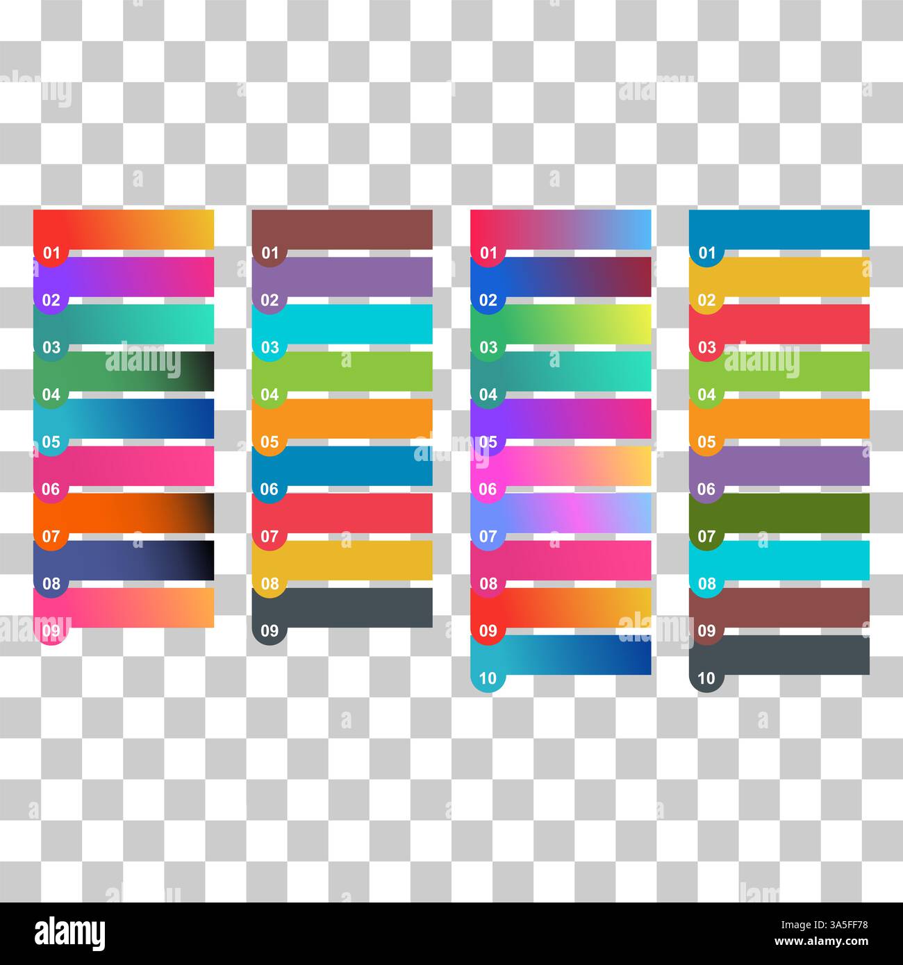 Set of infographic vertical diagram, business information design, chart ...