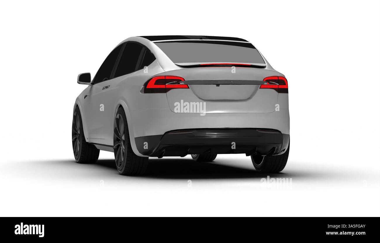 Izmir, Turkey - Mar 19 2025: White background, full left-side view of ...