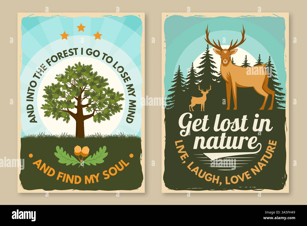 Set of hiking poster design with inspirational adventure quotes. Flyer ...