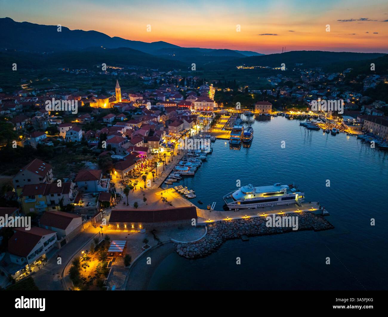 Jelsa, island Hvar Stock Photo - Alamy