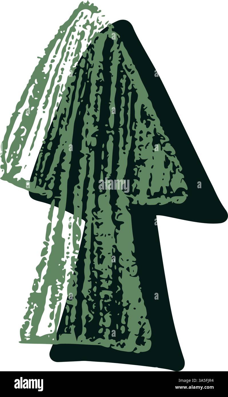 Arrow up crayon drawing. Neo brutalist doodle style. Pointer for ...