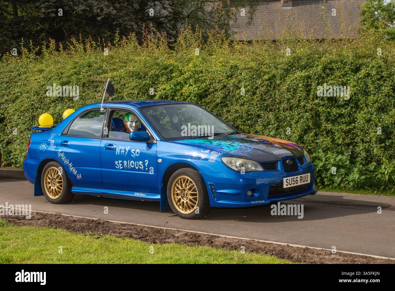2006 Blue Subaru Impreza R Sport at Worden Park Leyland, UK Stock Photo ...