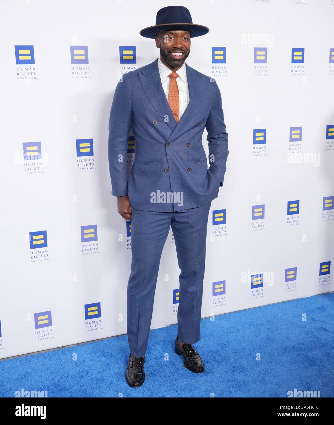 Elliott Cooper arrives at the Human Rights Campaign's 2025 Los Angeles ...
