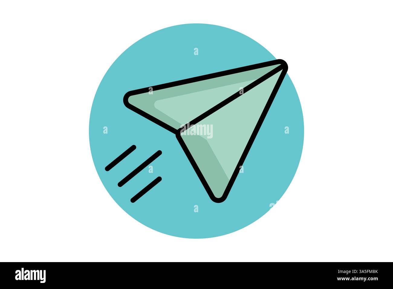 Paper airplane icon. colored outline icon style. icon related to ...