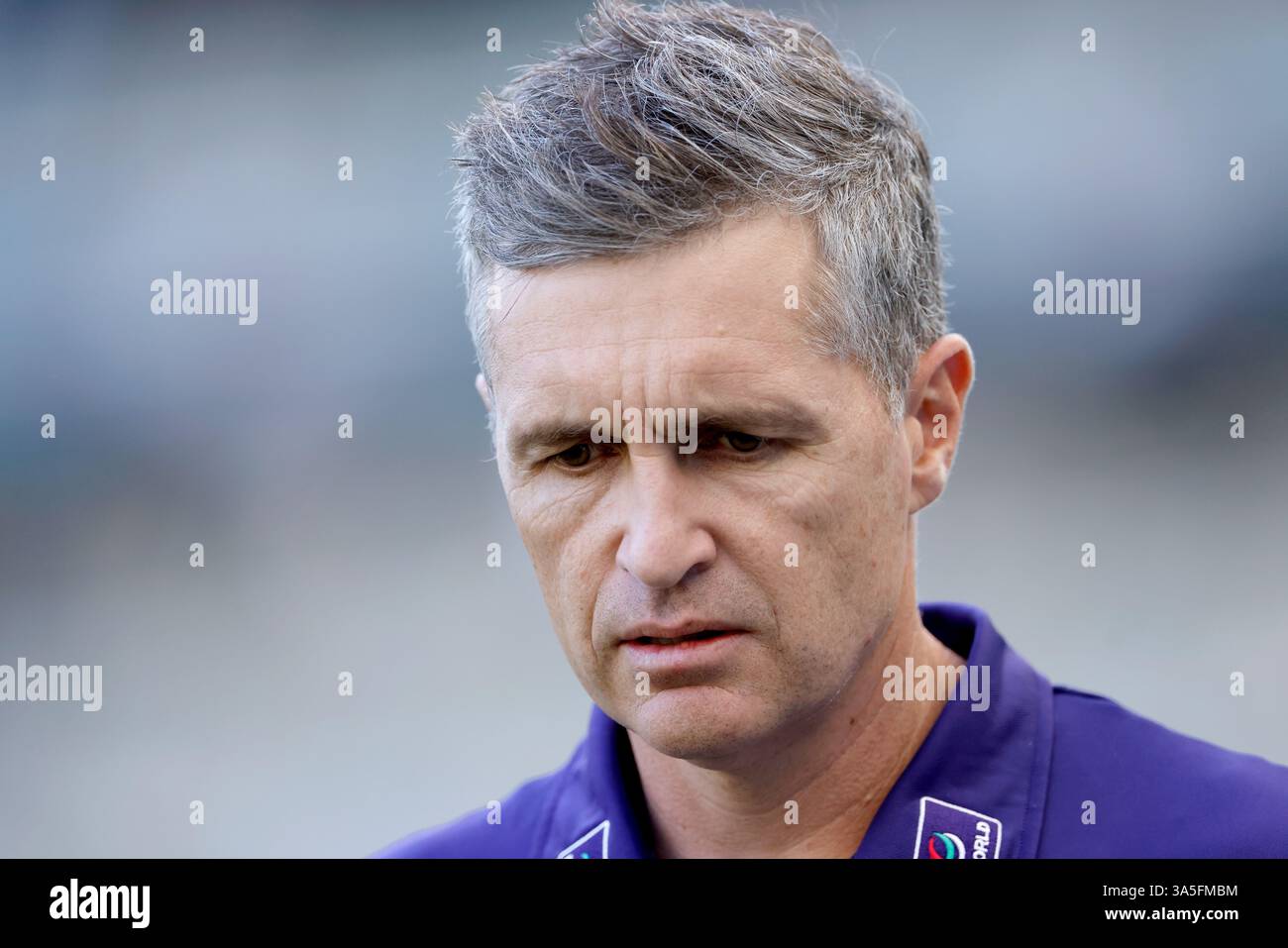 Perth, Australia. 23rd Mar, 2025. Justin Longmuir, coach of the ...