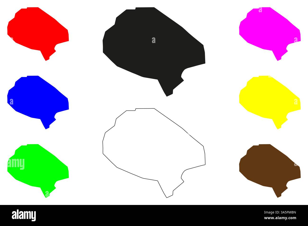 Bikaner city (Republic of India, State of Rajasthan) map vector ...