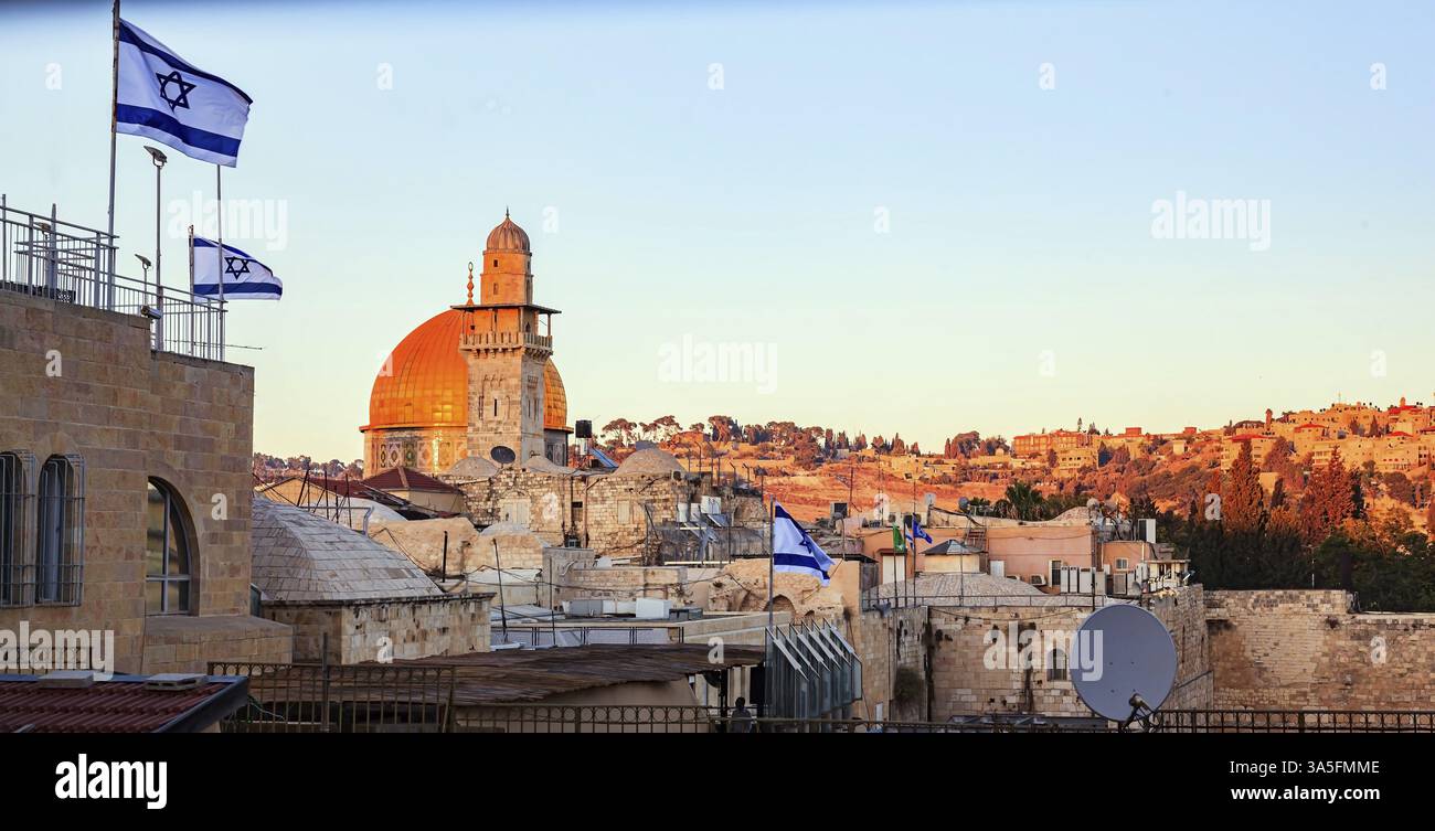Ancient holyJerusalem is the capital of Israel. Rooftops of the Old ...