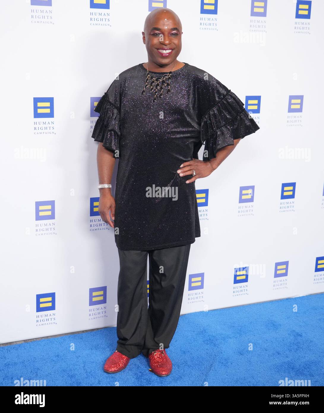 Abby Hall arrives at the Human Rights Campaign's 2025 Los Angeles ...