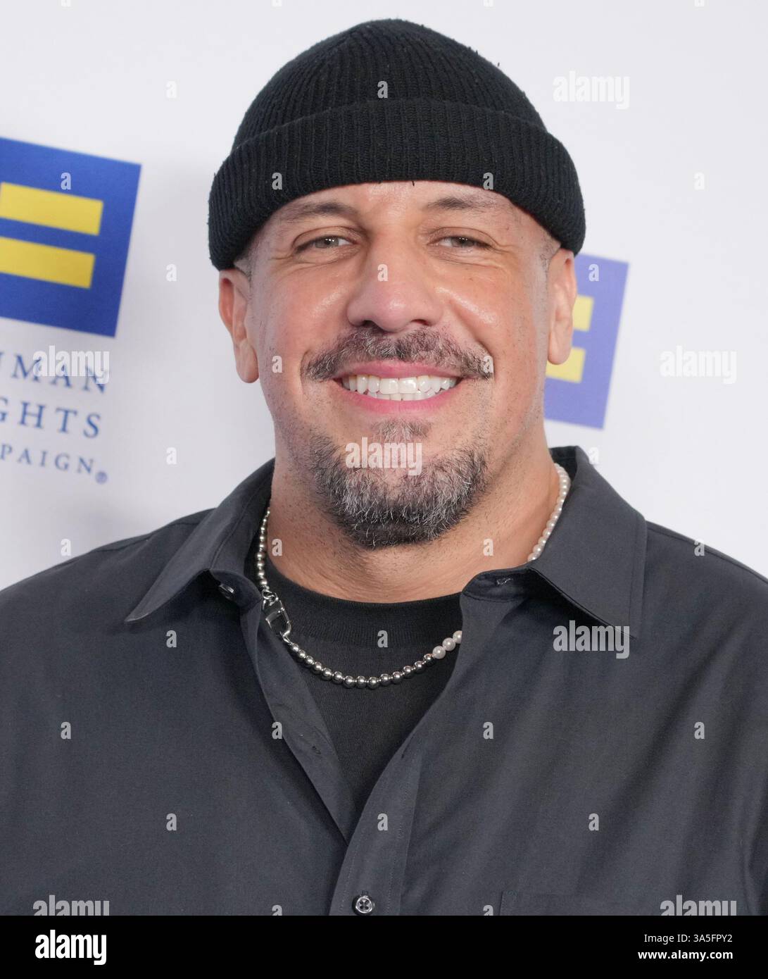 Big Billy Clark arrives at the Human Rights Campaign's 2025 Los Angeles ...