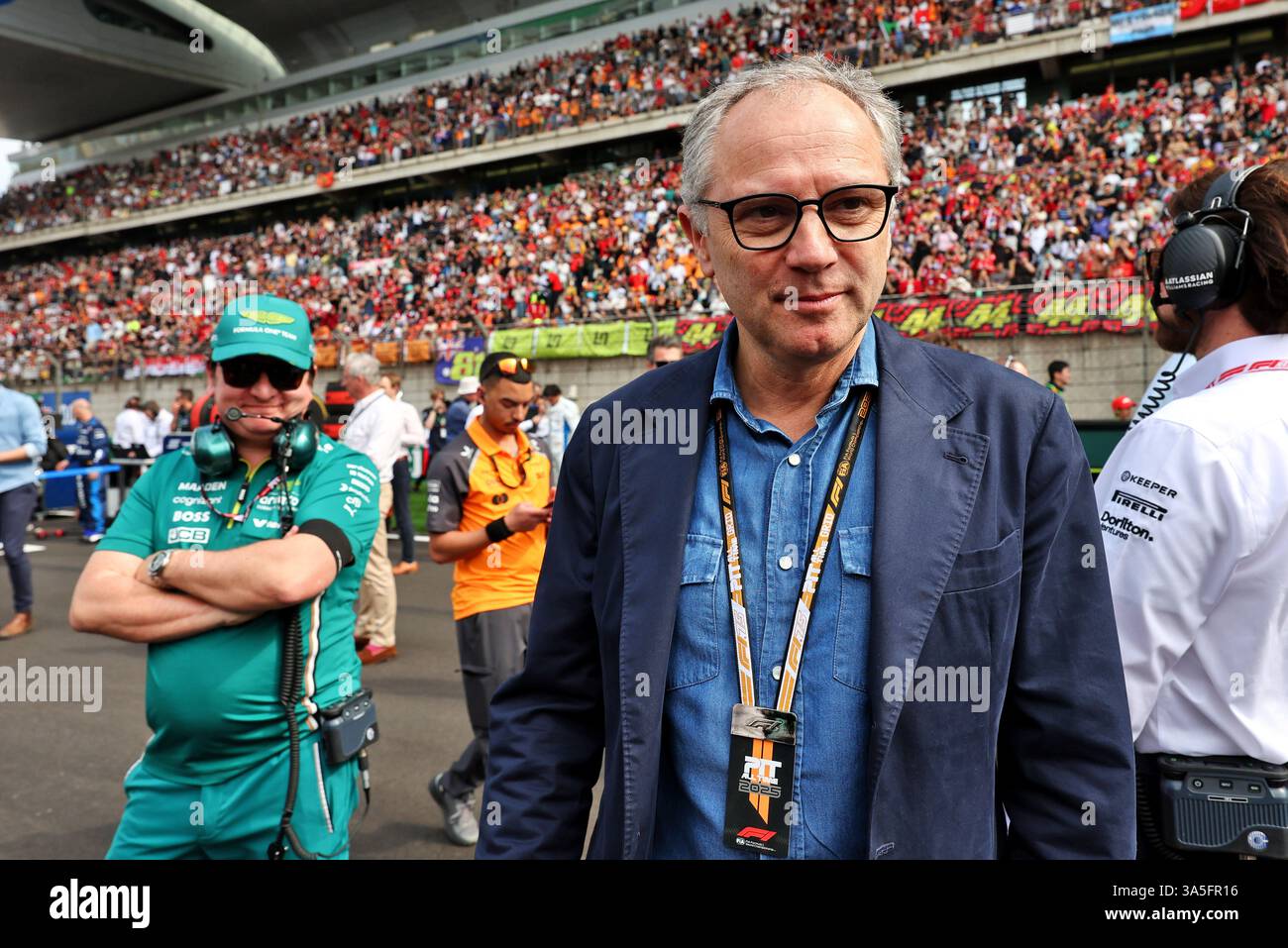 Shanghai, China. 23rd Mar, 2025. Stefano Domenicali (ITA) Formula One ...
