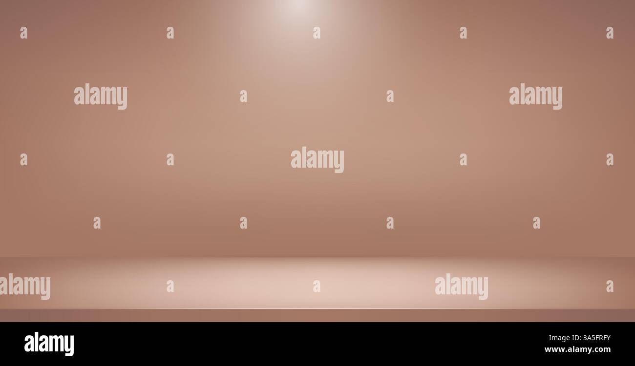 Studio brown background with step. Light neutral warm wall product room ...