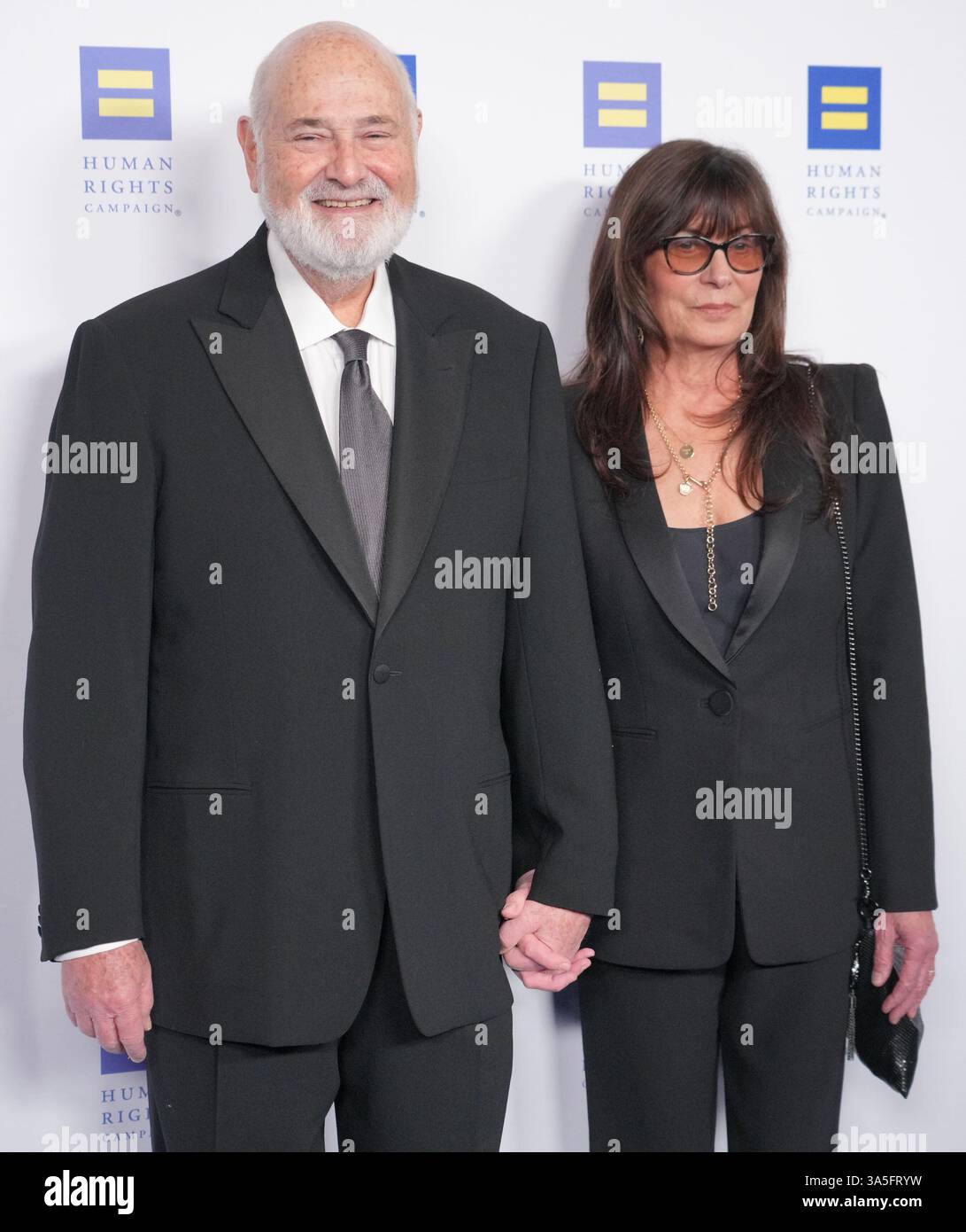 Los Angeles, USA. 22nd Mar, 2025. (L-R) Rob Reiner and Michele Reiner ...