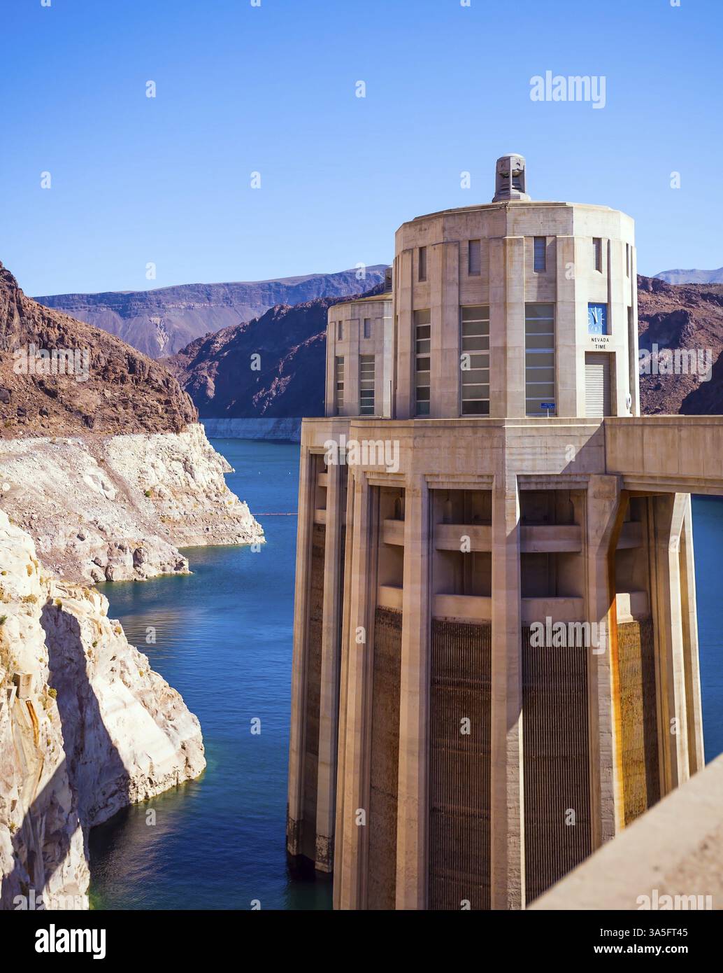 Hoover Boulder Dam is a unique hydraulic structure in the USA, concrete ...
