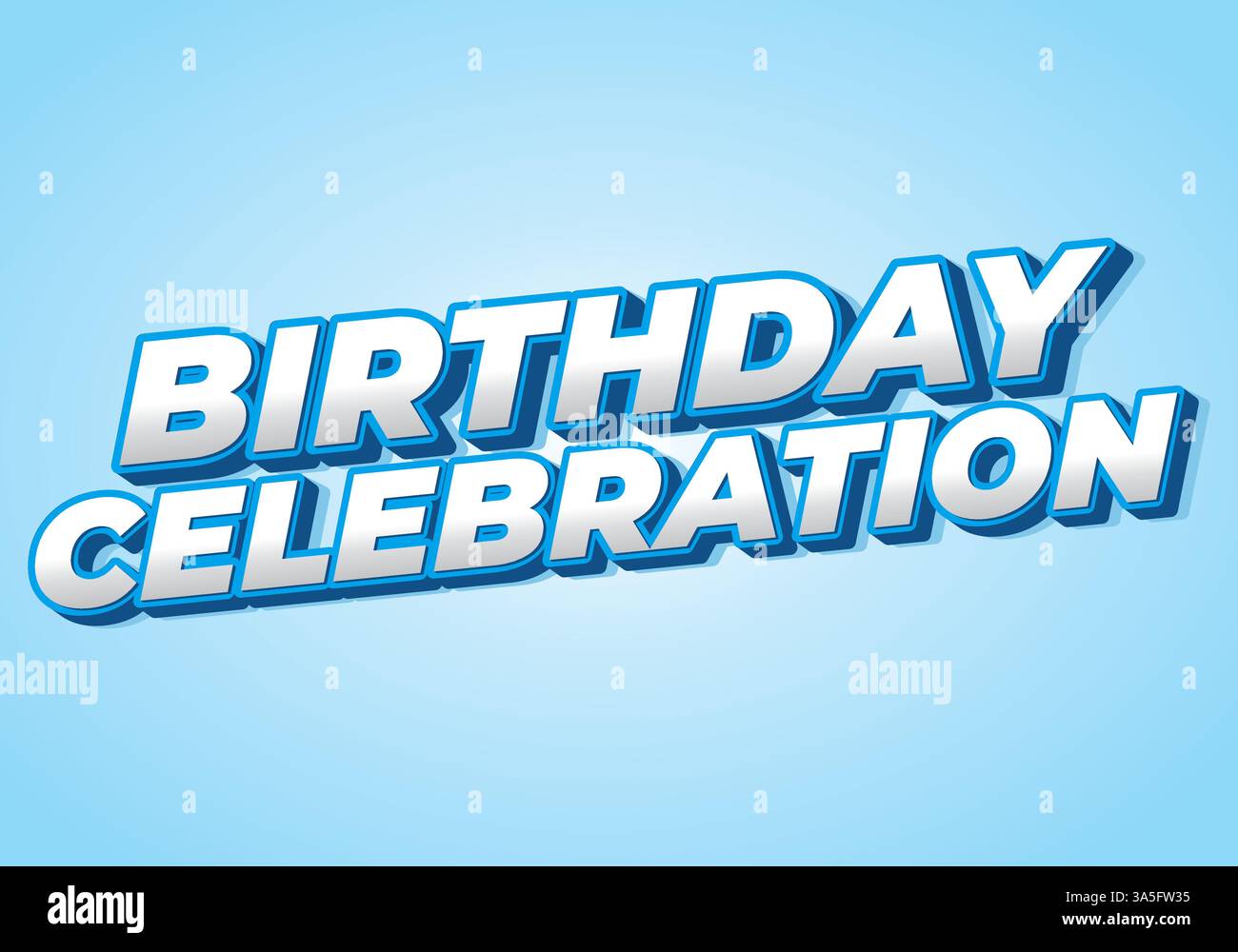 Birthday celebration. Text effect design for a party or something like ...