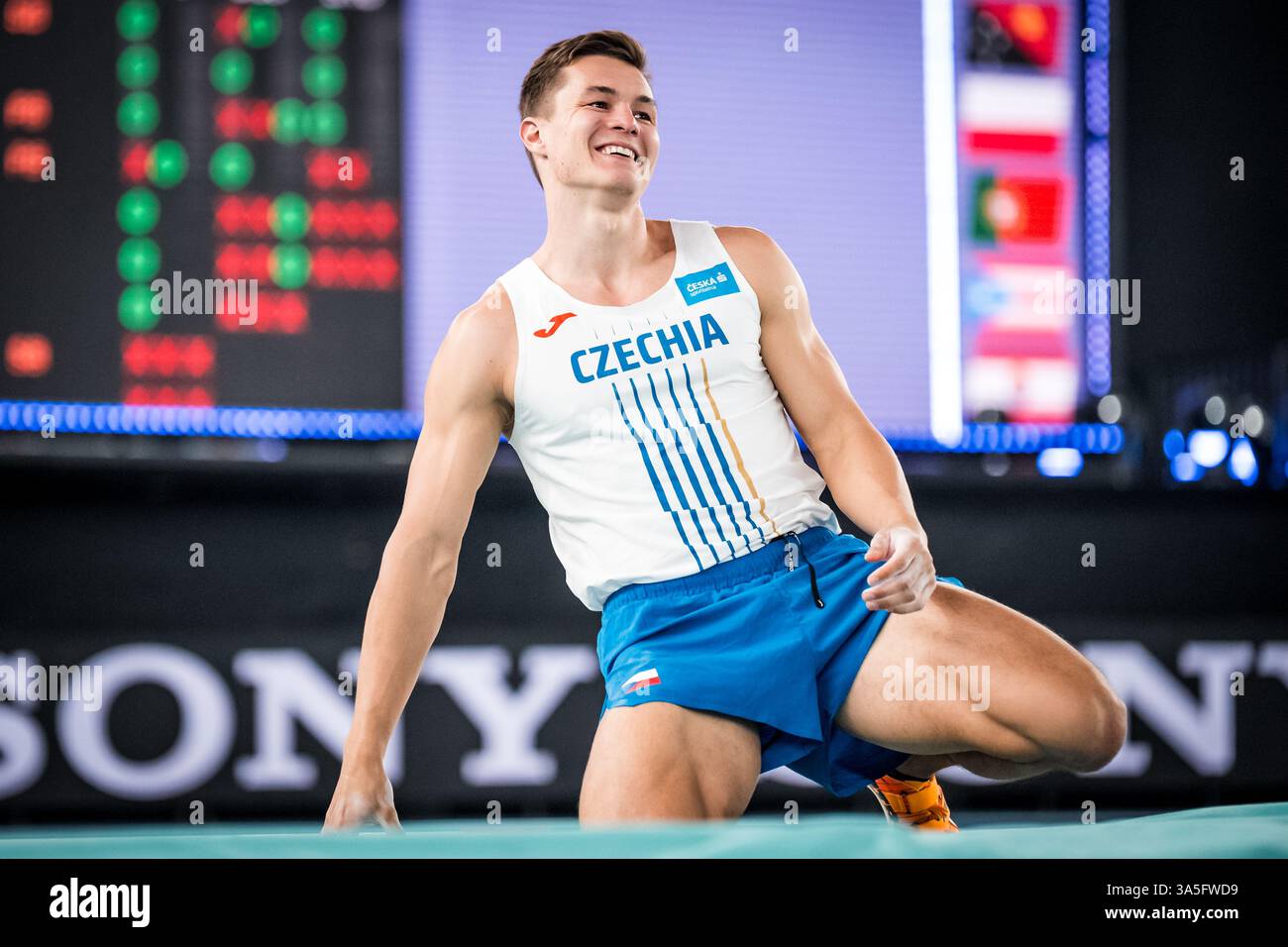 Nanjing, China. 23rd Mar, 2025. Vilem Strasky of Czech Republic ...