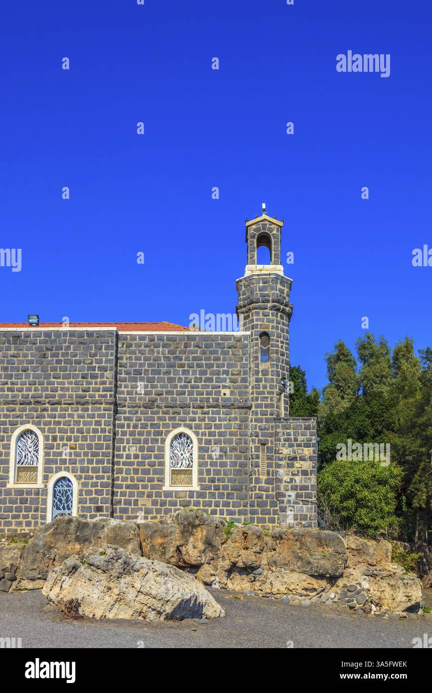 The Holy Church was built on Lake of Gennesaret. The Church of the ...