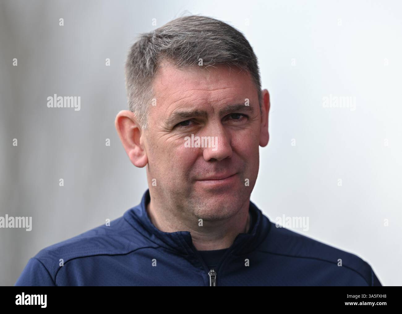 Stockport County manager Dave Challinor ahead of the Sky Bet League One ...