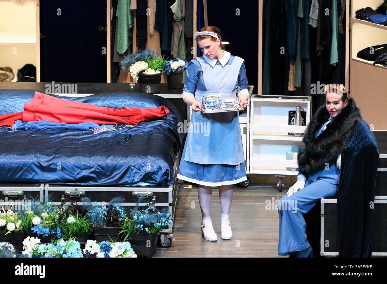 Milan,Italy She serves a theatrical show starring in the role of Madame ...