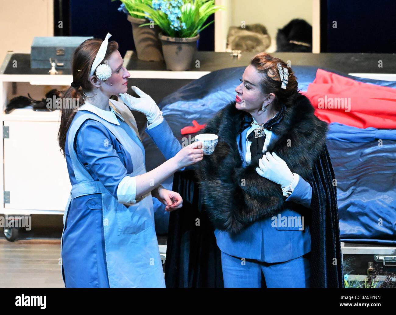 Milan, . 23rd Mar, 2025. Milan, Italy Theatrical show starring in the ...