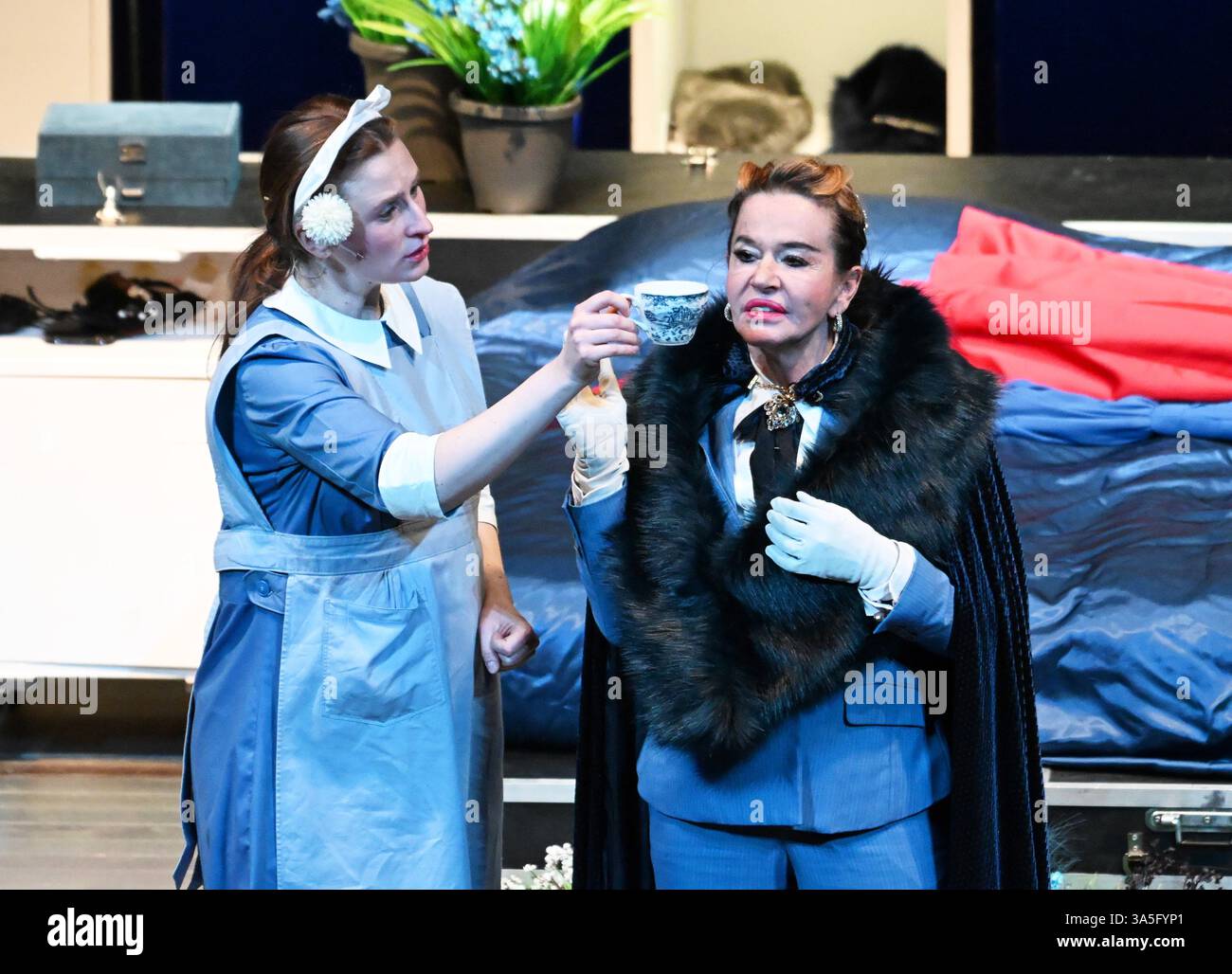 Milan, . 23rd Mar, 2025. Milan, Italy Theatrical show starring in the ...