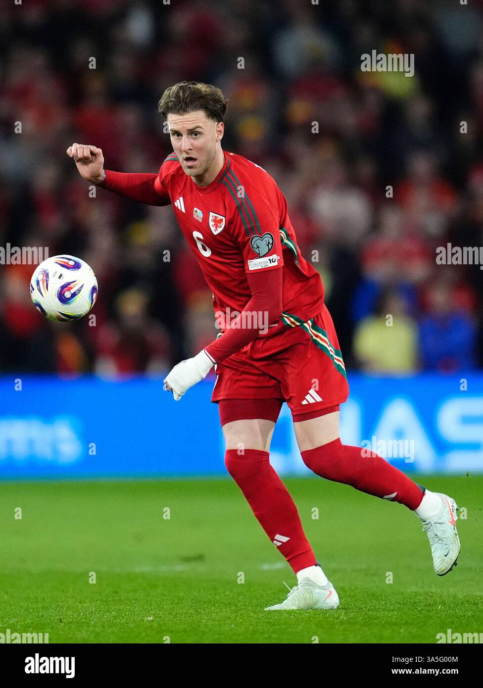 Wales' Joe Rodon during the 2026 FIFA World Cup Qualifying, Group J ...