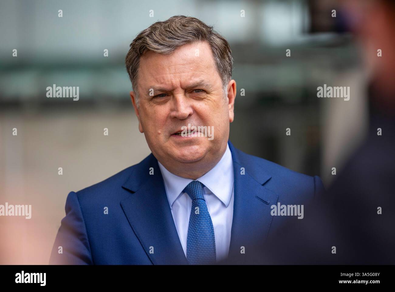 London, UK. 23 March 2025 Mel Stride, Shadow Chancellor, gives an ...