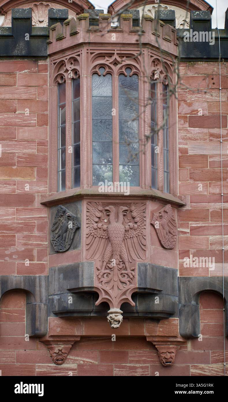 Frankfurt am Main, Germany. March 14, 2025. Two-headed eagle depicted ...