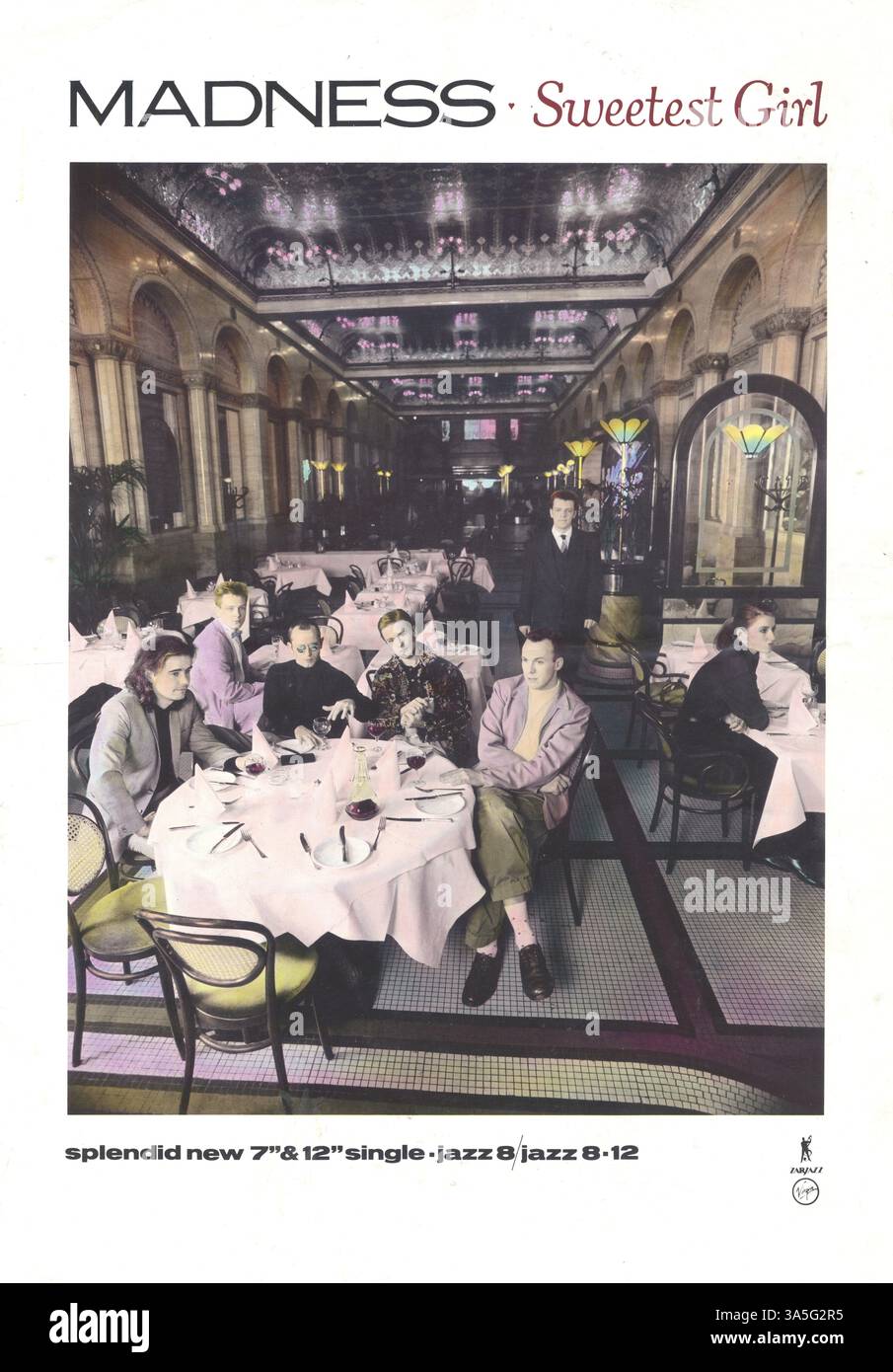 Madness Sweetest Girl A3 promotional poster, Virgin Records. originally ...