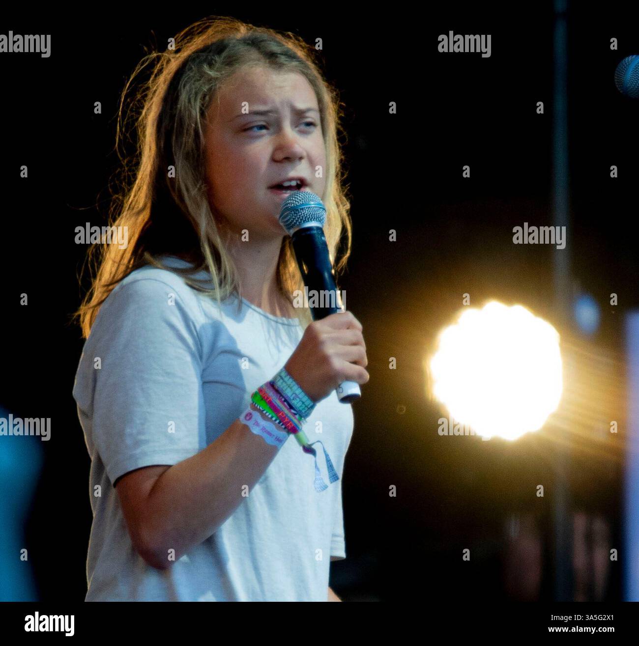 Greta Thunberg at Glastonbury's 50th Anniversary Festival 2022, Worthy ...