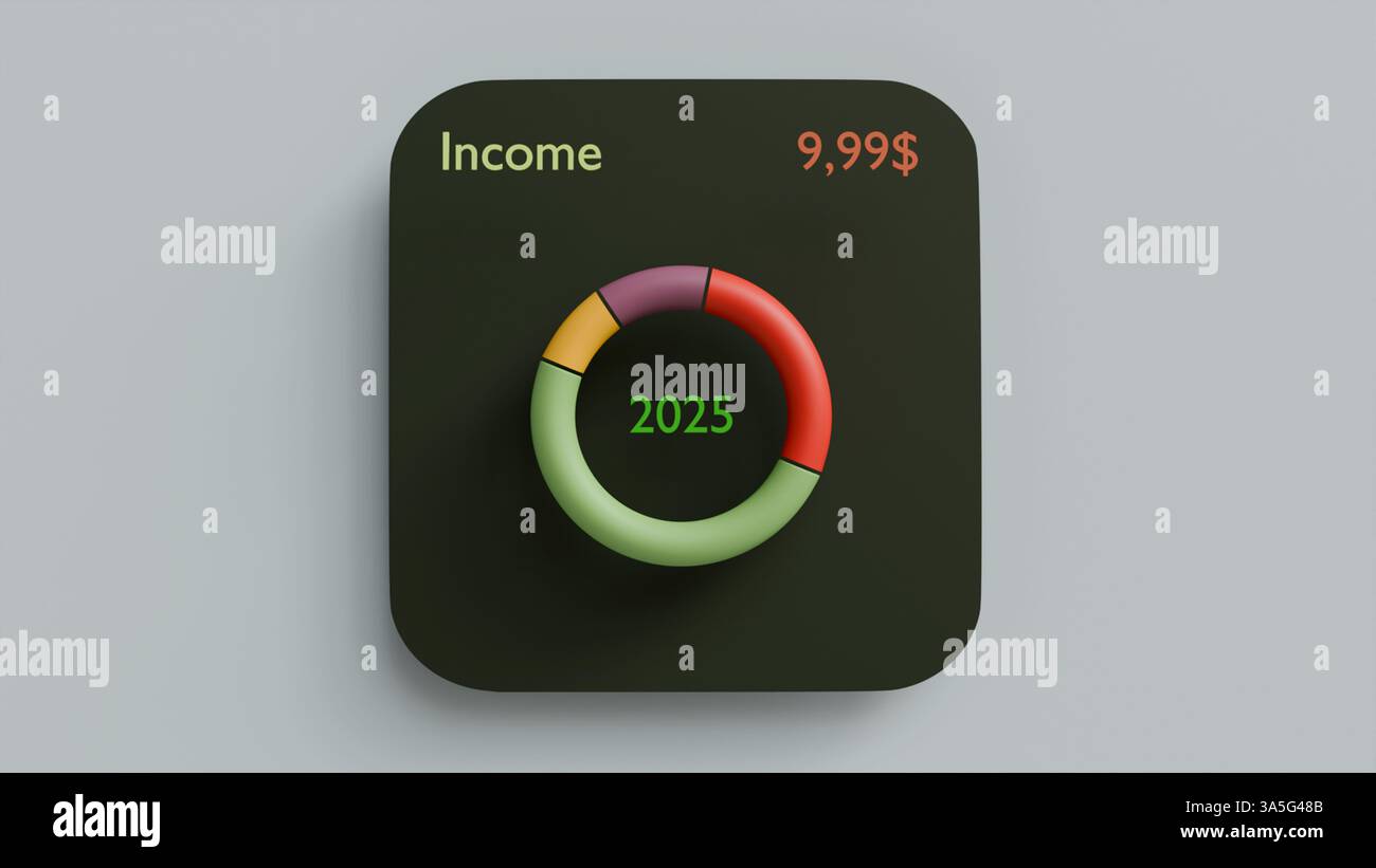 3D pie chart infographic statistics for the year 2025, infographics and ...