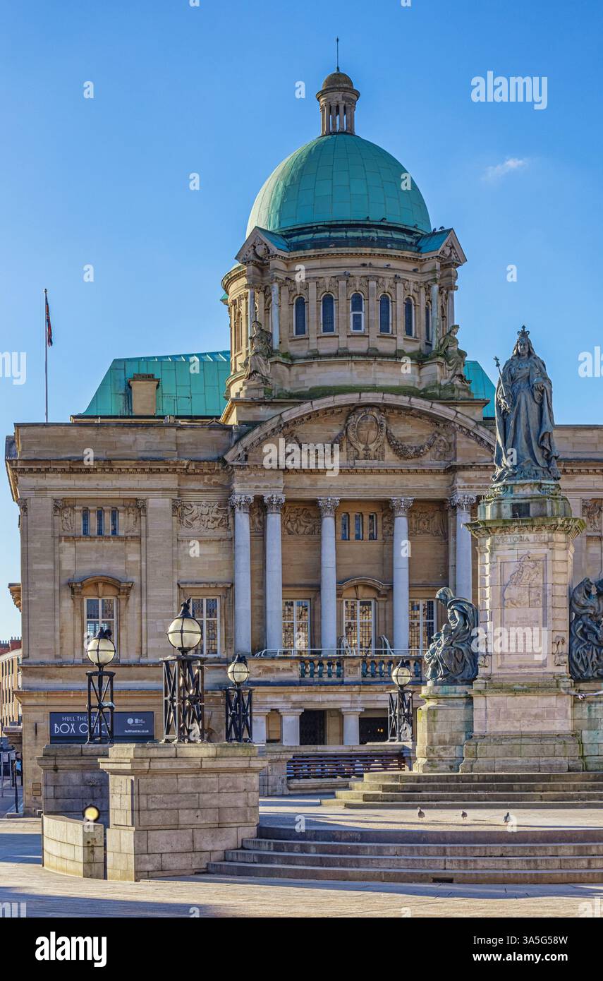 An elaborate neo baroque style building set in a city centre. There is ...