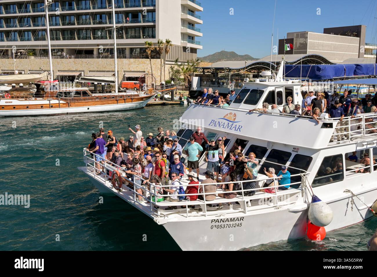 Cabo San Lucas, Baja California Sur, Mexico - 14 January 2024: Ferry ...