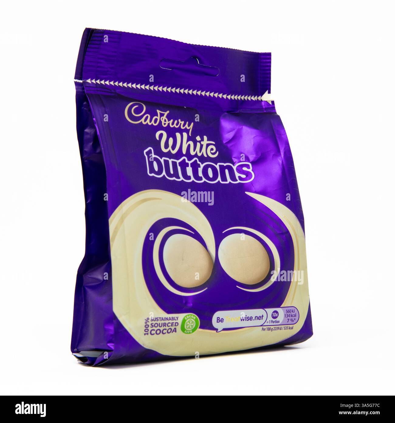 Cadbury White Chocolate Buttons Stock Photo - Alamy