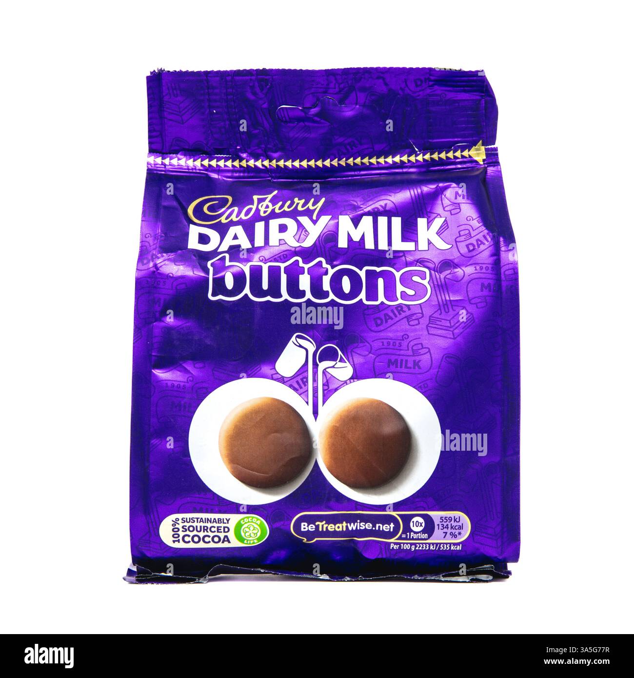 Cadbury Dairy Milk Chocolate Buttons Stock Photo - Alamy