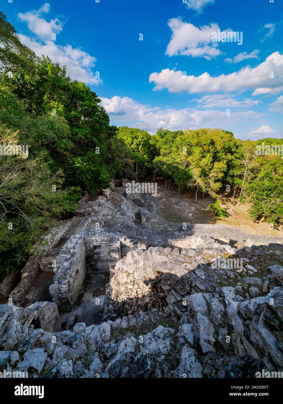 Becan Archaeological Site, Campeche State, Mexico Stock Photo - Alamy