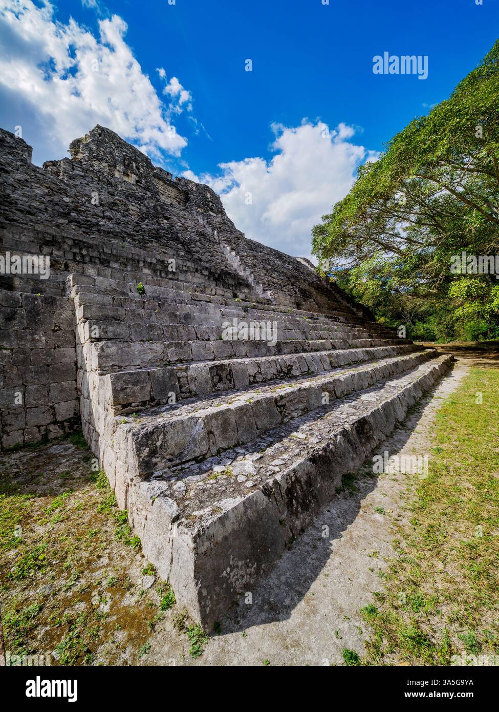Structure X, Becan Archaeological Site, Campeche State, Mexico Stock ...