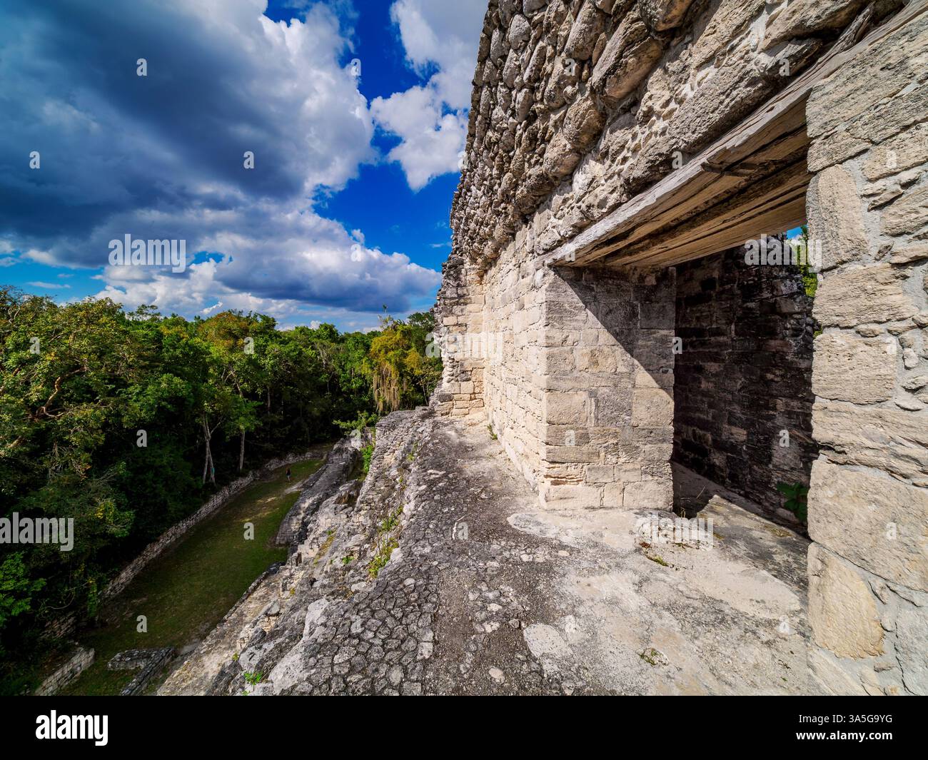 Structure X, Becan Archaeological Site, Campeche State, Mexico Stock ...