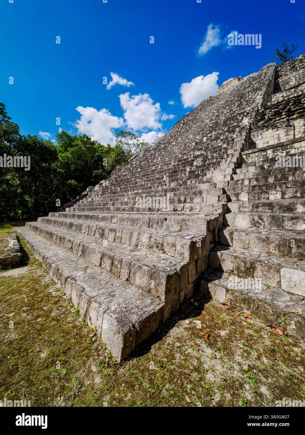 Structure IX, Becan Archaeological Site, Campeche State, Mexico Stock ...