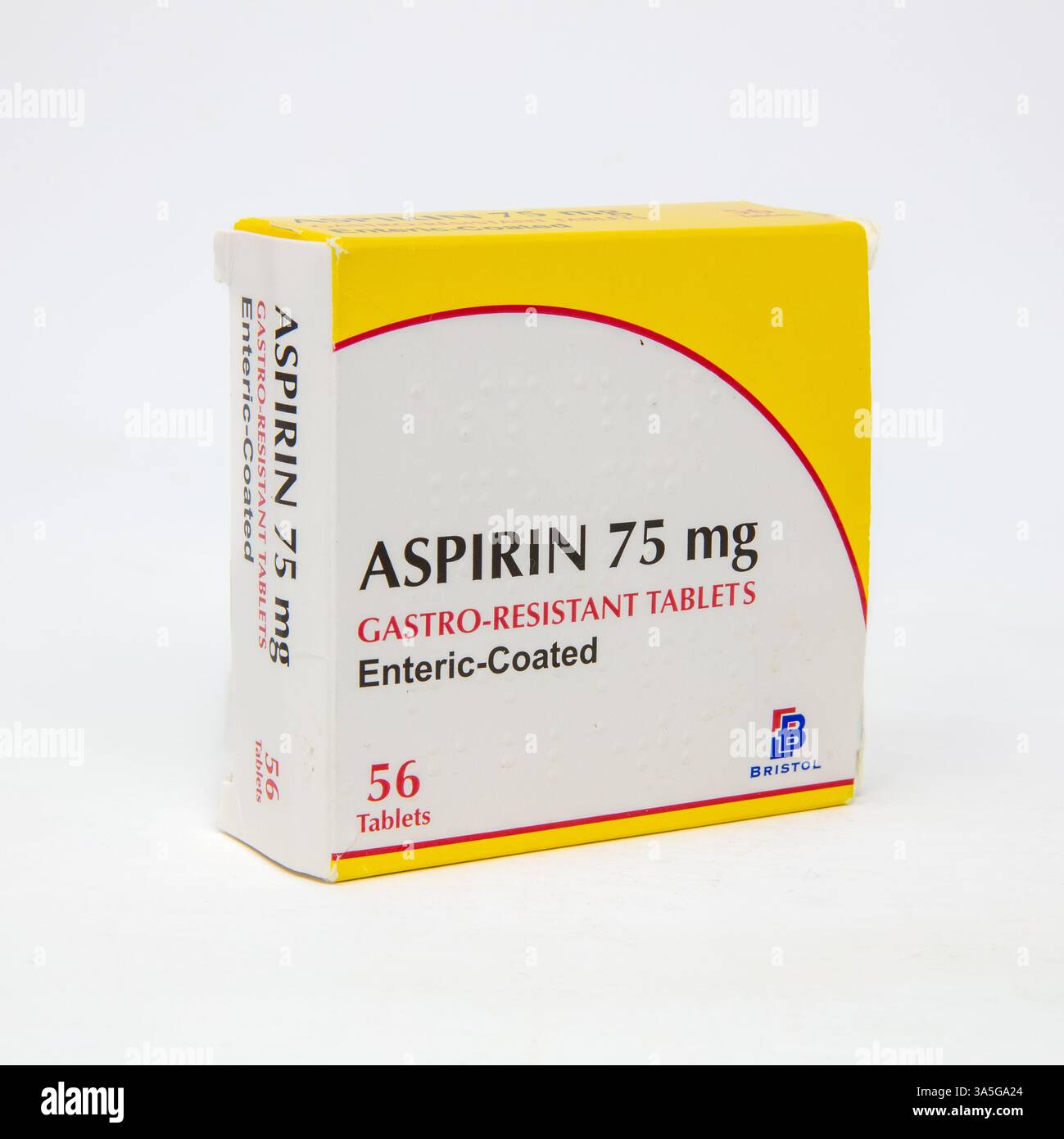Aspirin 75mg Gastro-Resistant Tablets Stock Photo - Alamy