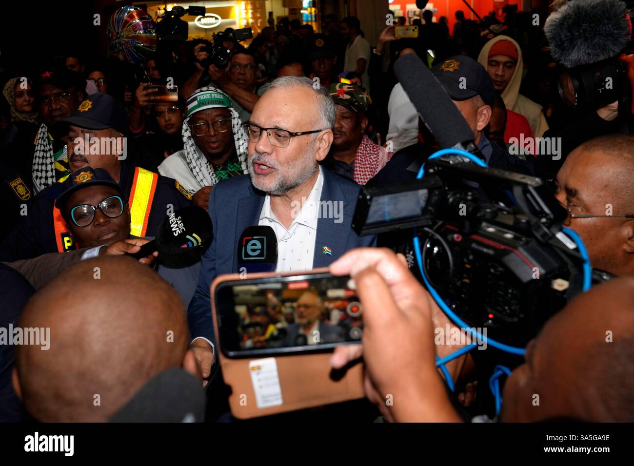 Expelled South Africa Ambassador Ebrahim Rasool speaks to journalist ...