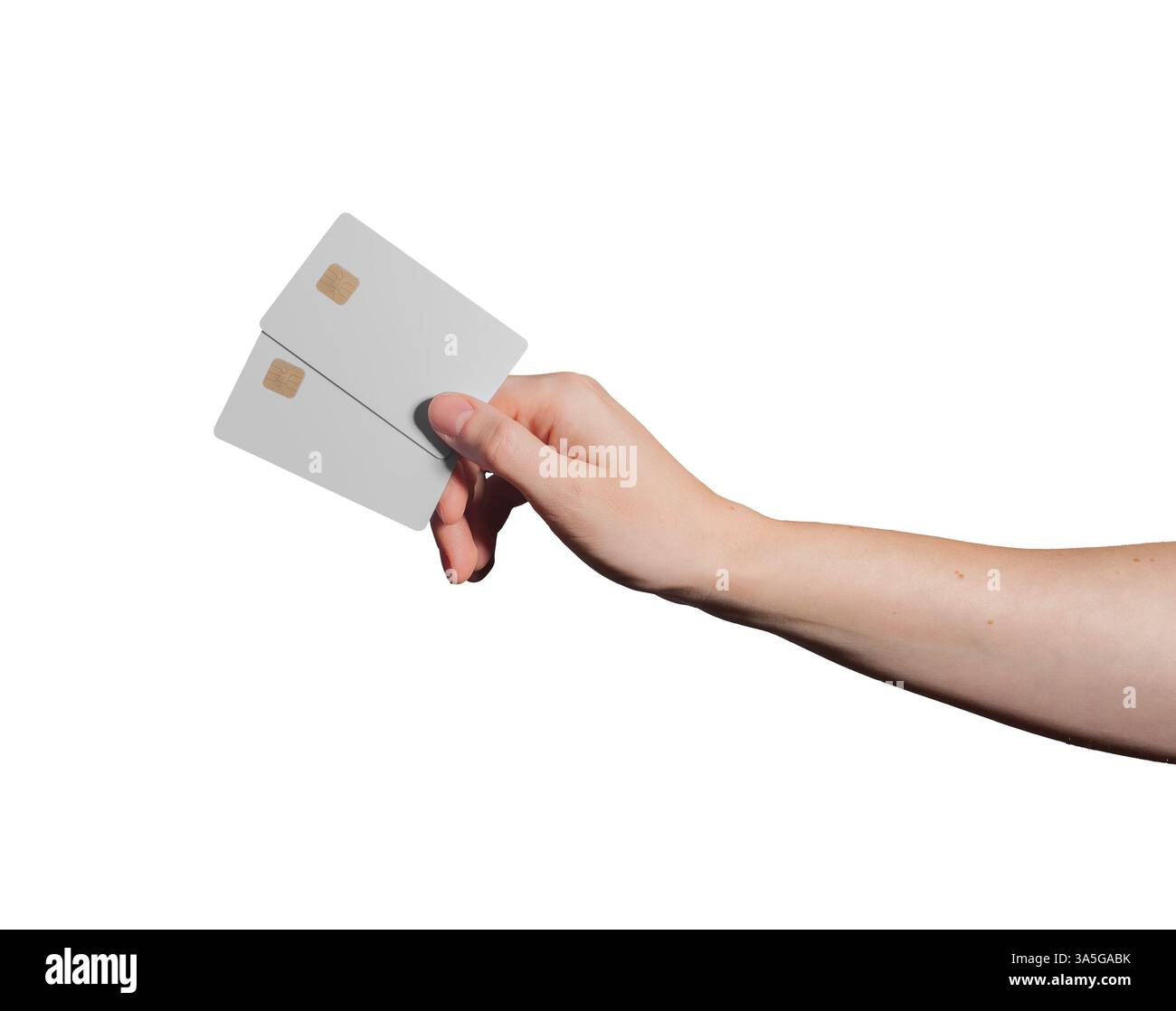 Modern plastic id card Cut Out Stock Images & Pictures - Alamy
