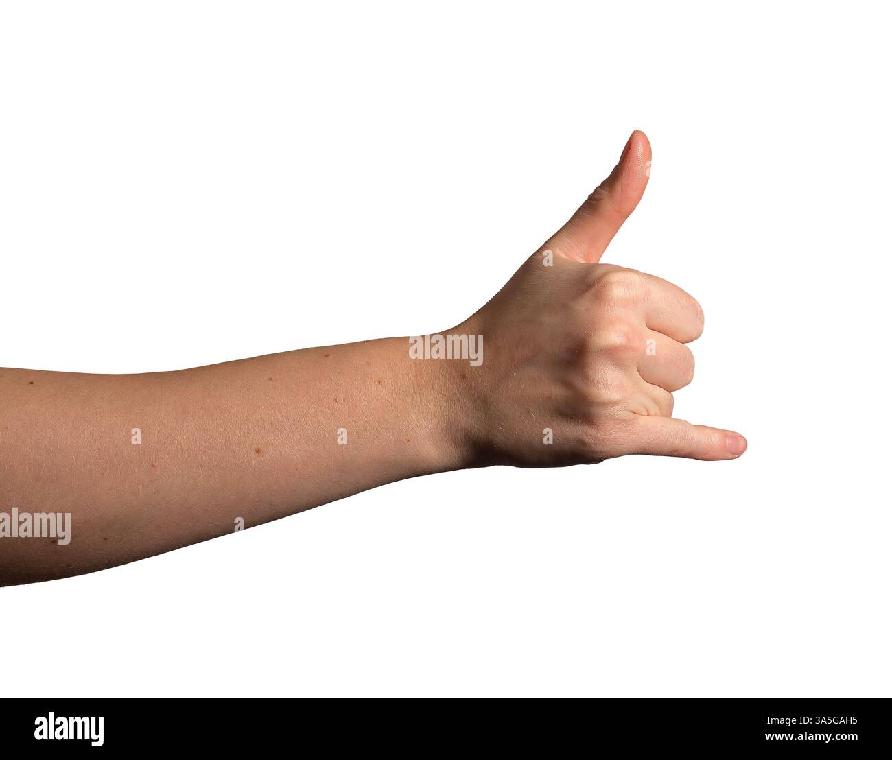 Tourist hand gesture Cut Out Stock Images & Pictures - Alamy