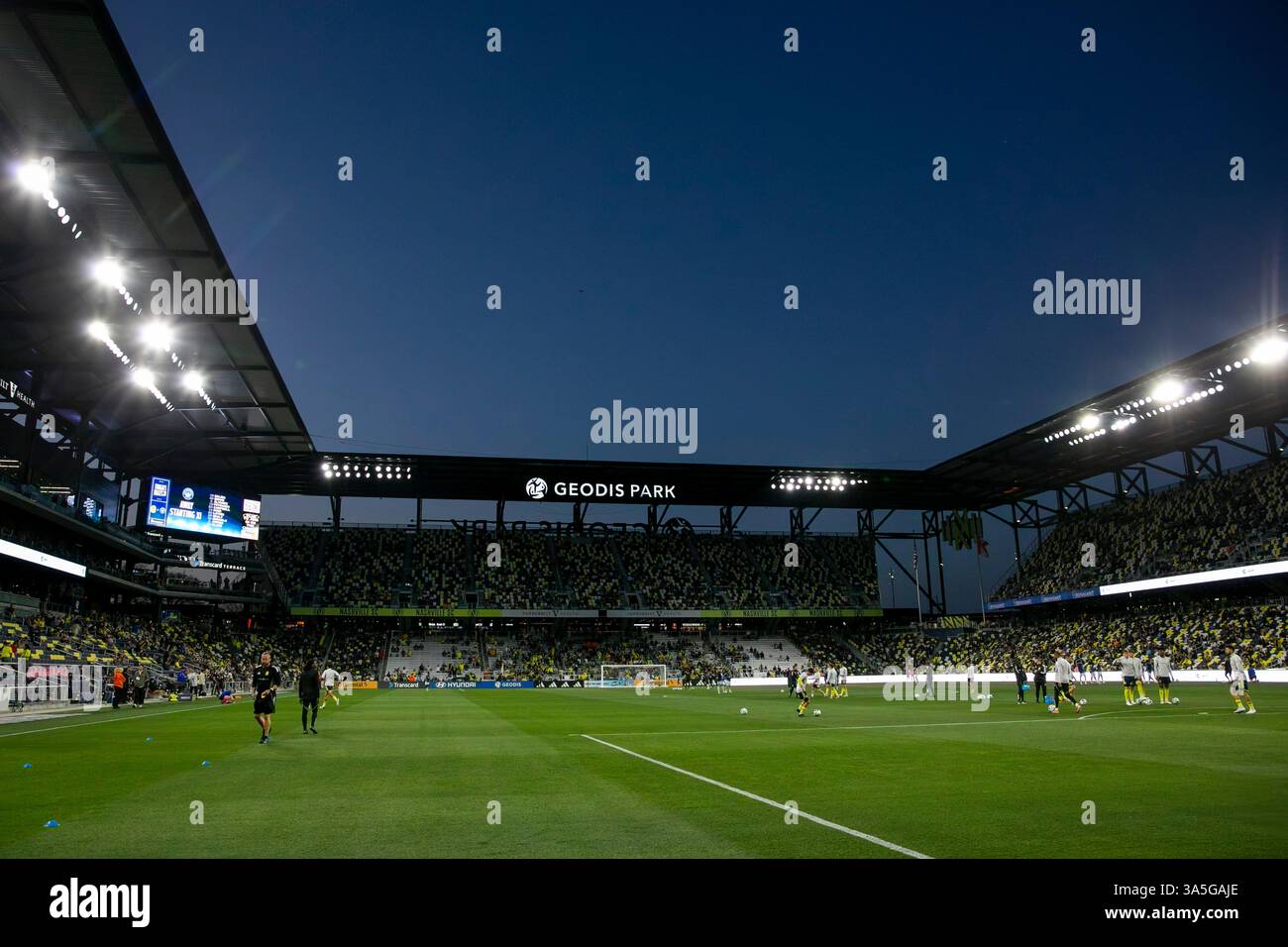 General view of the stadium before the match between Nashville SC and ...